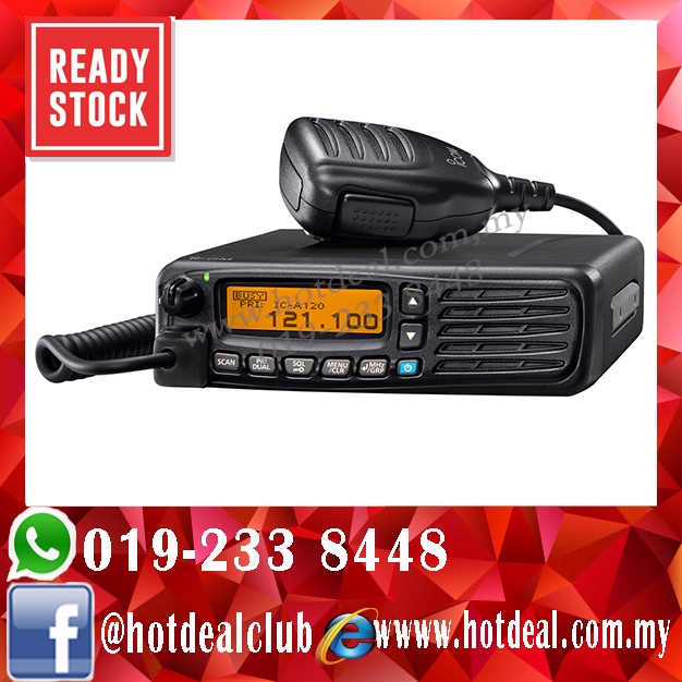 Mobile rig Icom A120 VHF Airband Radio Transceiver (version Asia ...