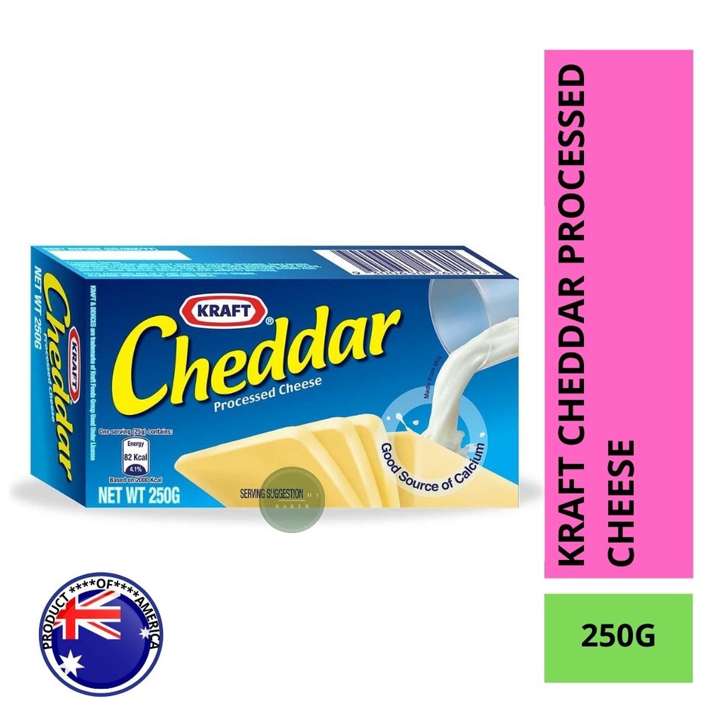 Kraft Cheddar Processed Cheese 250gm / 500gm | Shopee Malaysia