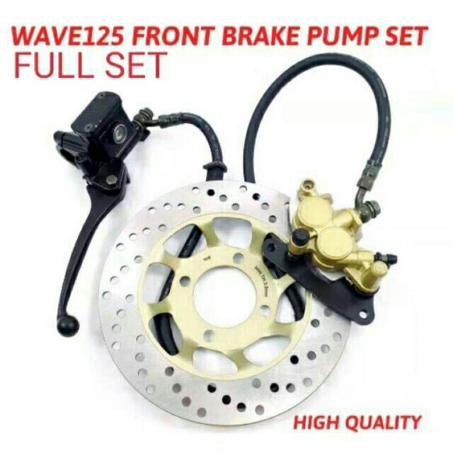 FRONT DISC BRAKE PUMP SET FULL SET with DISC WAVE125 | Shopee Malaysia