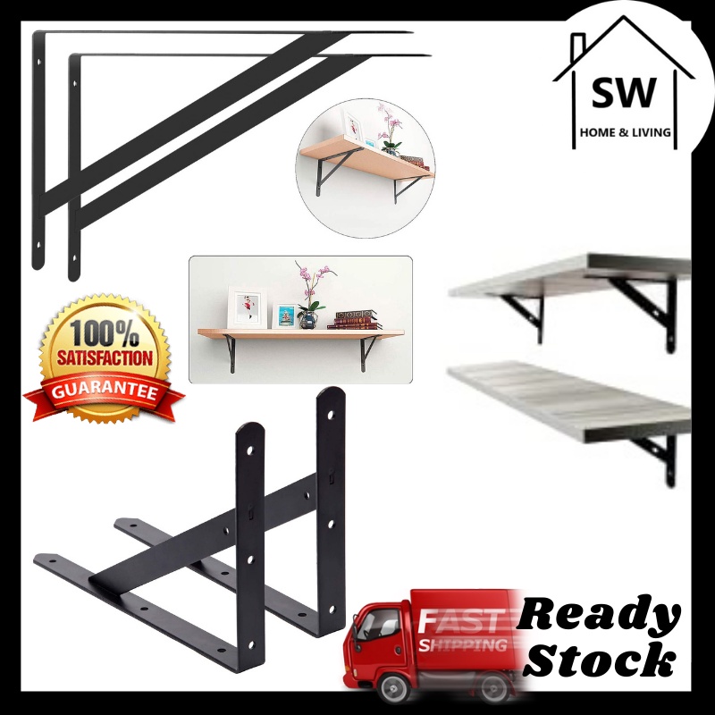 SW Braket L Dinding Sesiku Besi L Bracket Murah L Bracket wall holder L ...