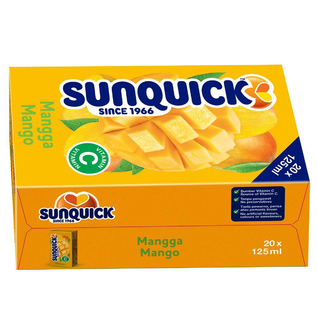 Sunquick Fruit Drink - Mango (20 Loose Packs x 125ml) | Shopee Malaysia