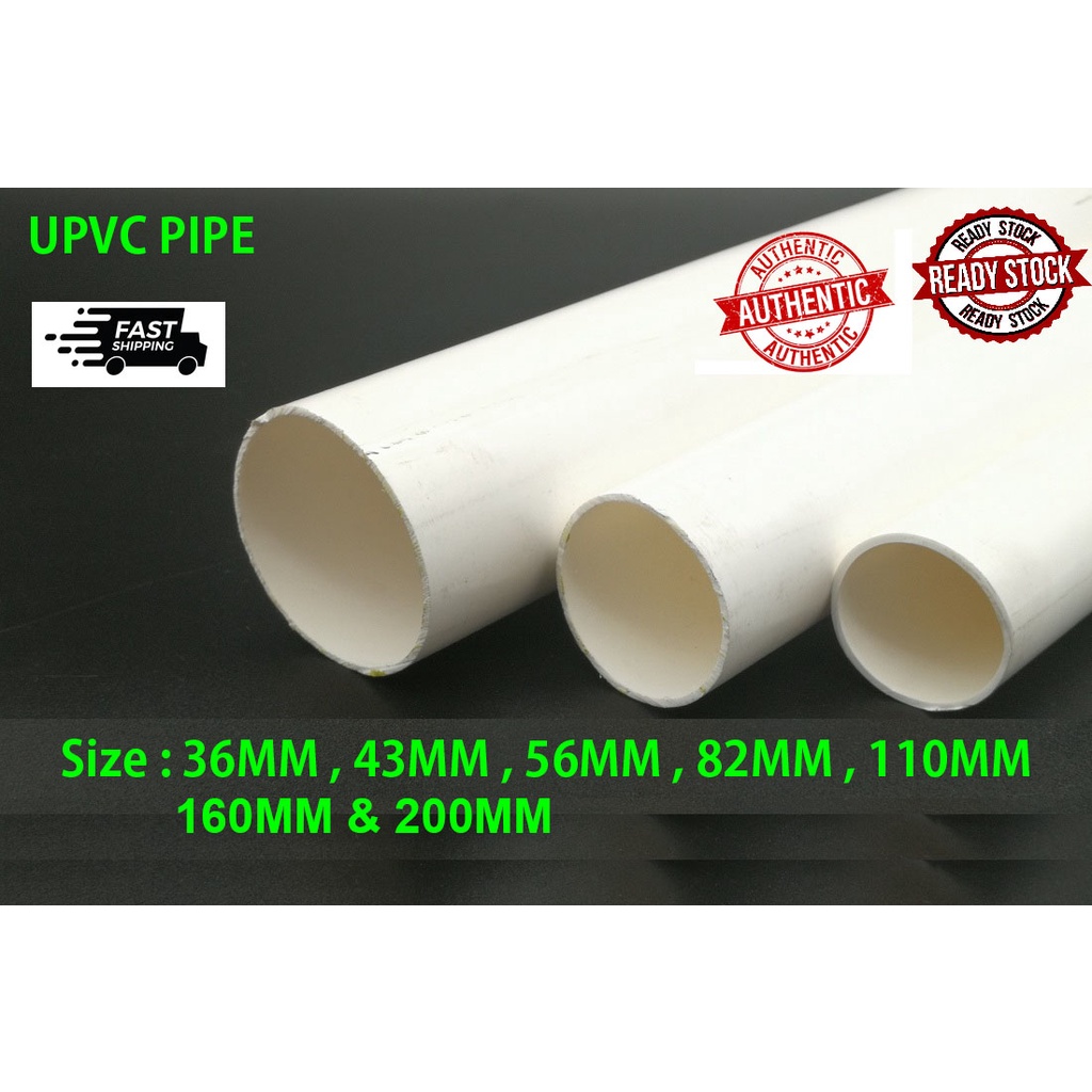 *READY STOCK* PAIP AIR UPVC 160MM 200MM | 3 FEET | ORIGINAL BINA BBB UPVC HYDROPONIC PIPE | PAIP ...