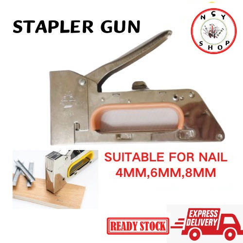 Gun Tacker/Stapler Gun/Hand Tacker for Fastering Furniture | Shopee ...