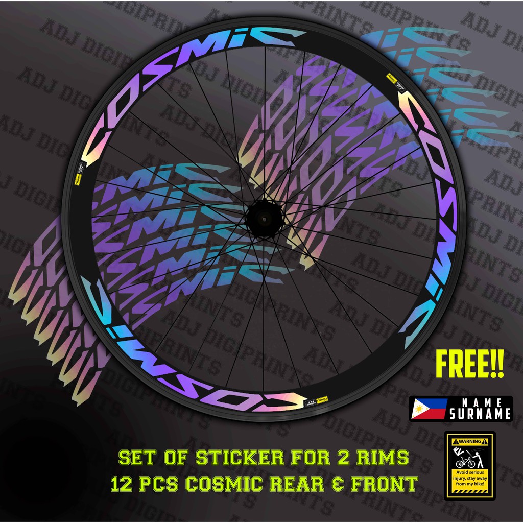 MAVIC COSMIC SLE HOLOGRAM Rim Decals Sticker for MTB & RB | Shopee Malaysia