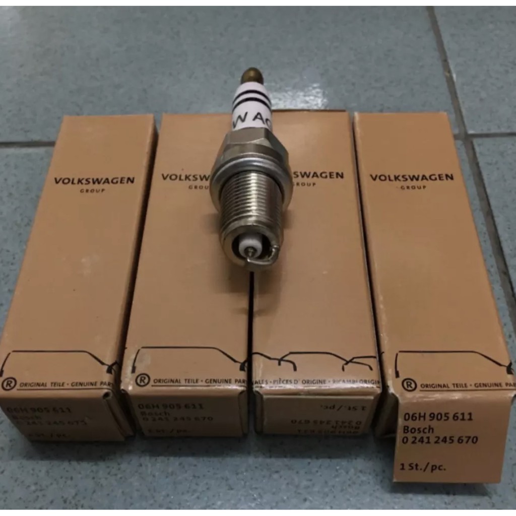 06H905611 Spark Plug (1 Set - 4 Pcs) 1.4 2.0 GOLF 1.4 2.0 GTI PASSAT B7 ...