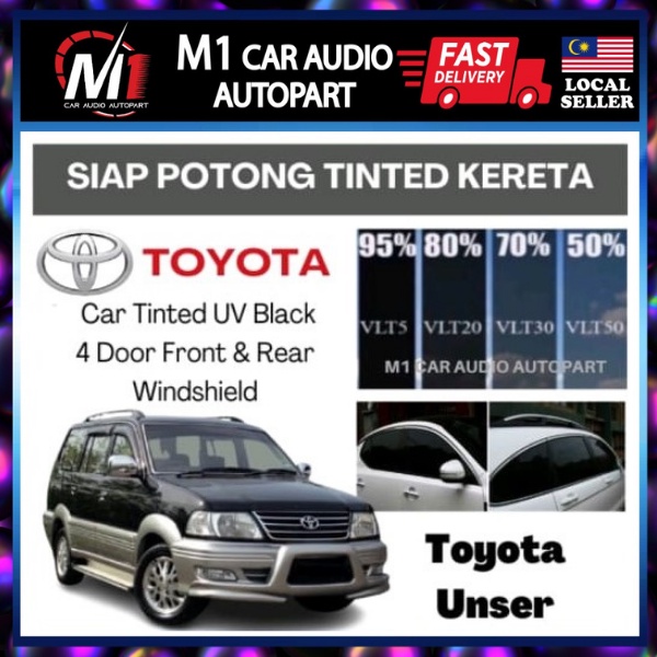 Toyota Unser 4 Door Tinted UV Hitam(Gelap 50% 70% 80% 95%) Siap Potong ...