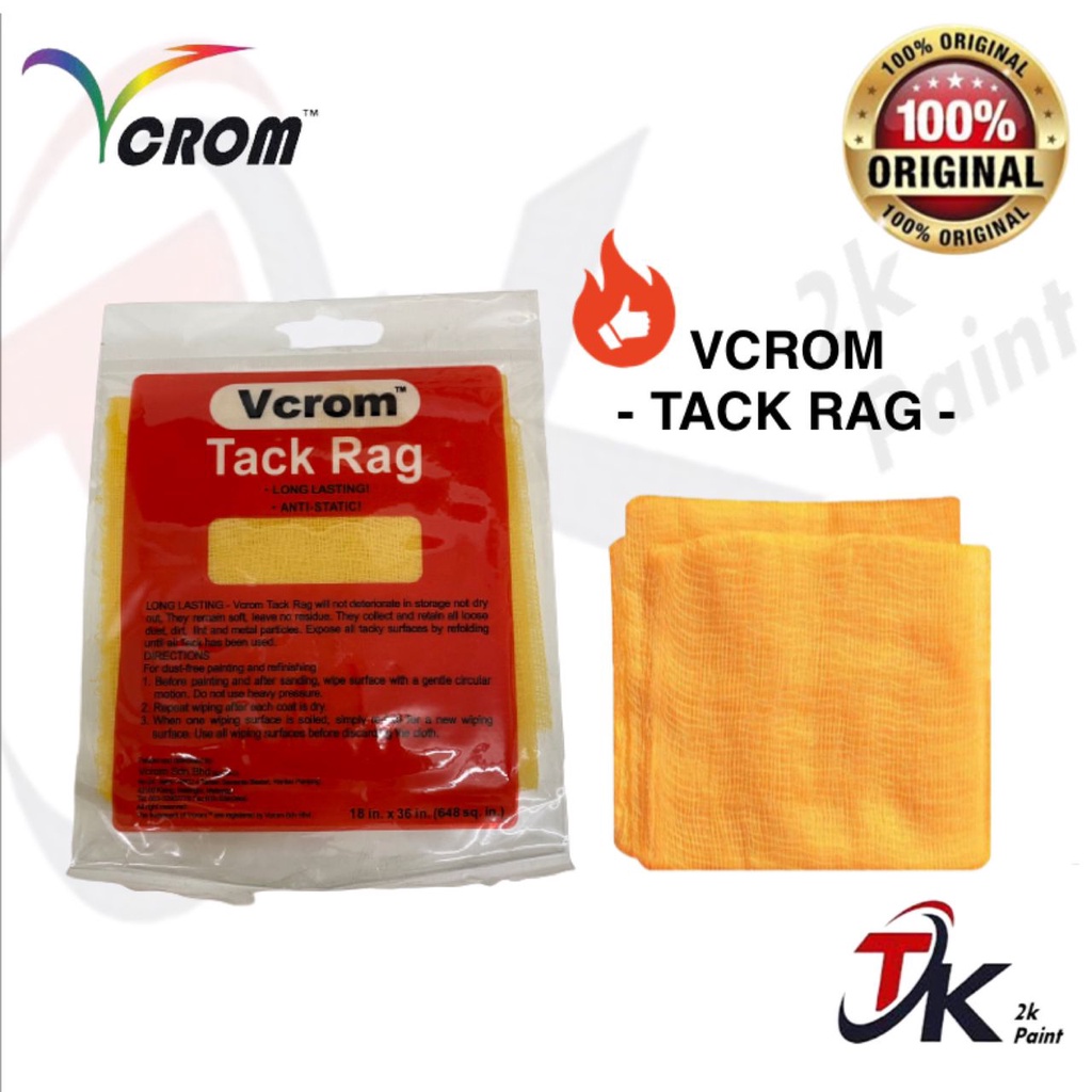 VCROM TACK RAG TACK CLOTH / kain kuning - 18 Inch x 36 Inch - **READY ...
