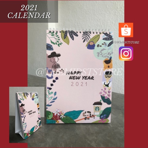 Starbucks Desk Calendar 2021 - With Voucher Buy 1 Get 1 Free & Sticker ...