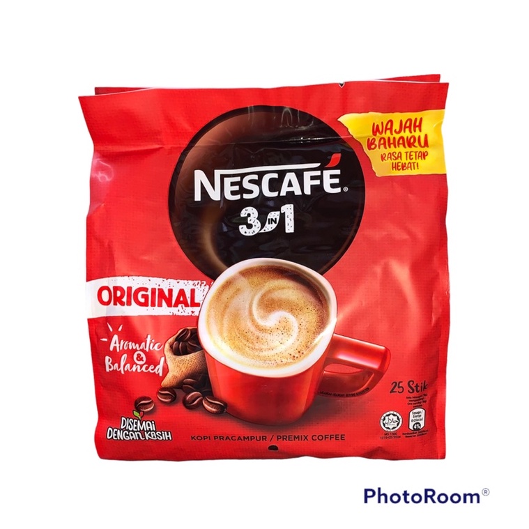 Nescafé 3 in 1 Original Aromatic & Balanced Premix Coffee/Nescafe 3 in ...
