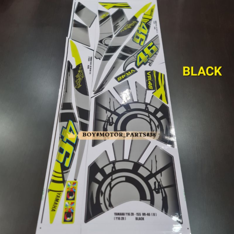 YAMAHA Y16 Y16ZR 155 ( 8 ) VR 46 SPECIAL EDITION BODY STICKER ( READY ...