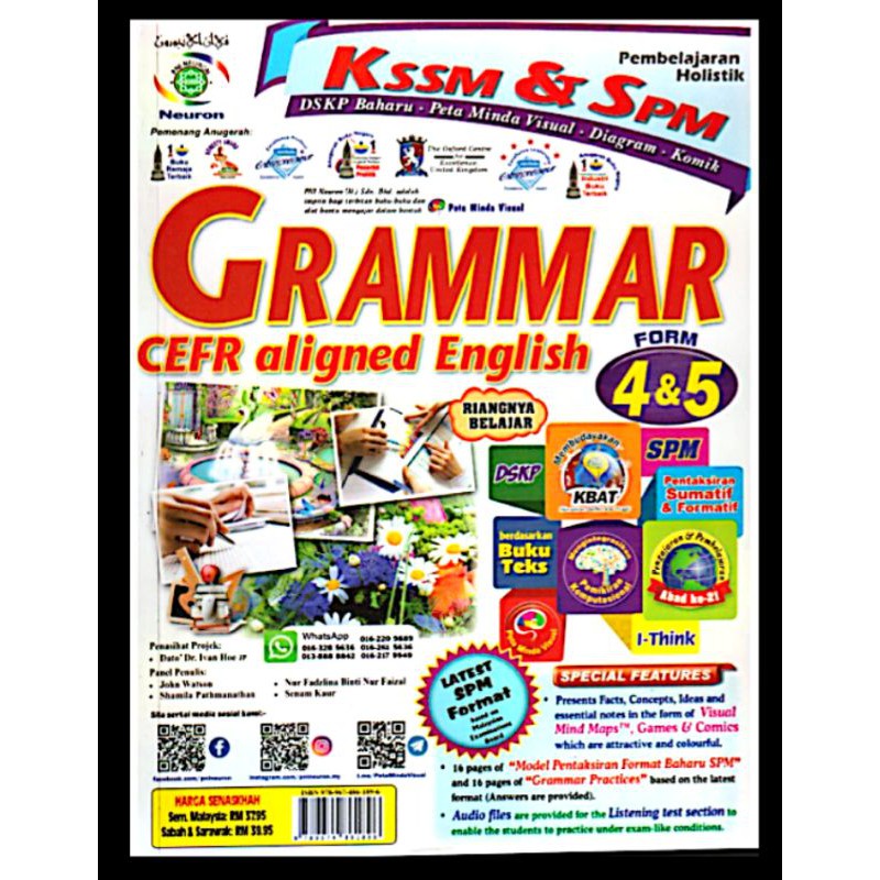 Pembelajaran Holistik KSSM SPM Grammar CEFR Aligned English Form 4 5 ...