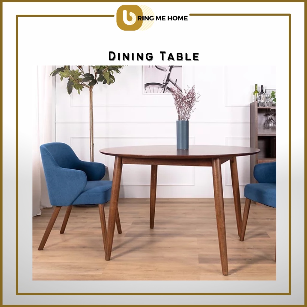 BMH BOSTON 4Ft Round Dining Table 4 Seater Dining Table Meja Makan ...