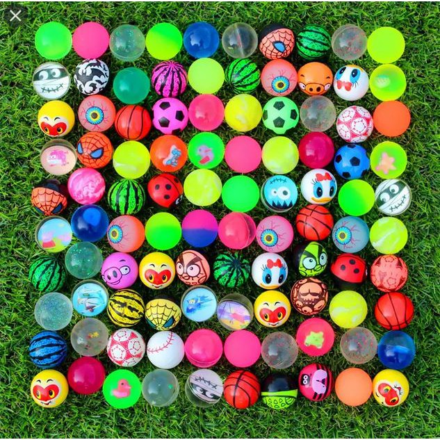 🇲🇾 🔥Ready Stock🔥 25mm 32mm Bouncy Bouncing Funny Colorful Rubber Ball ...