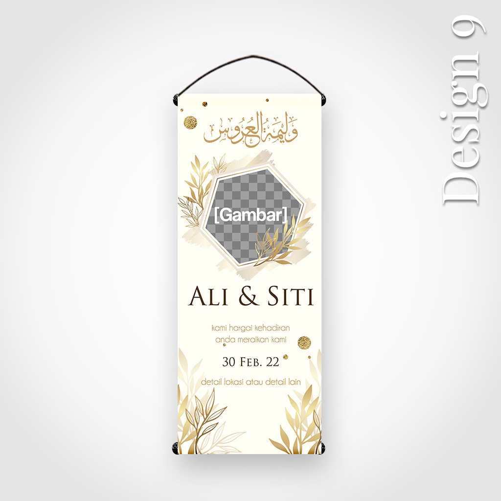 Bunting Kahwin Custom Wedding (2x5 kaki) | Shopee Malaysia