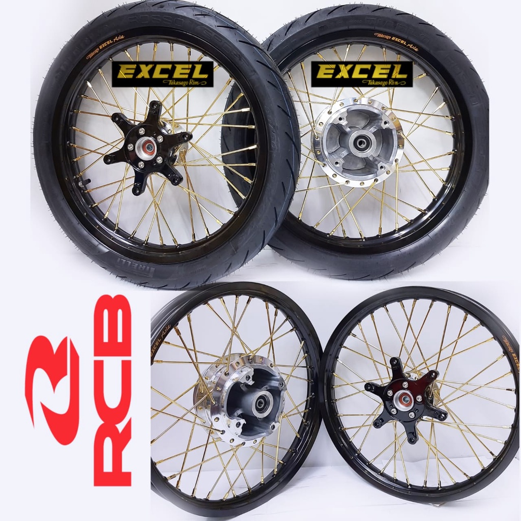 RS150 / RSX Set Pnp Takasago Excel Asia Alloy Rim 1.60×17 Black, Racing ...