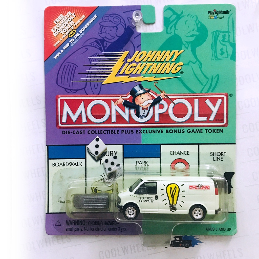 Johnny Lightning Monopoly Electric co. Utility Van | Shopee Malaysia