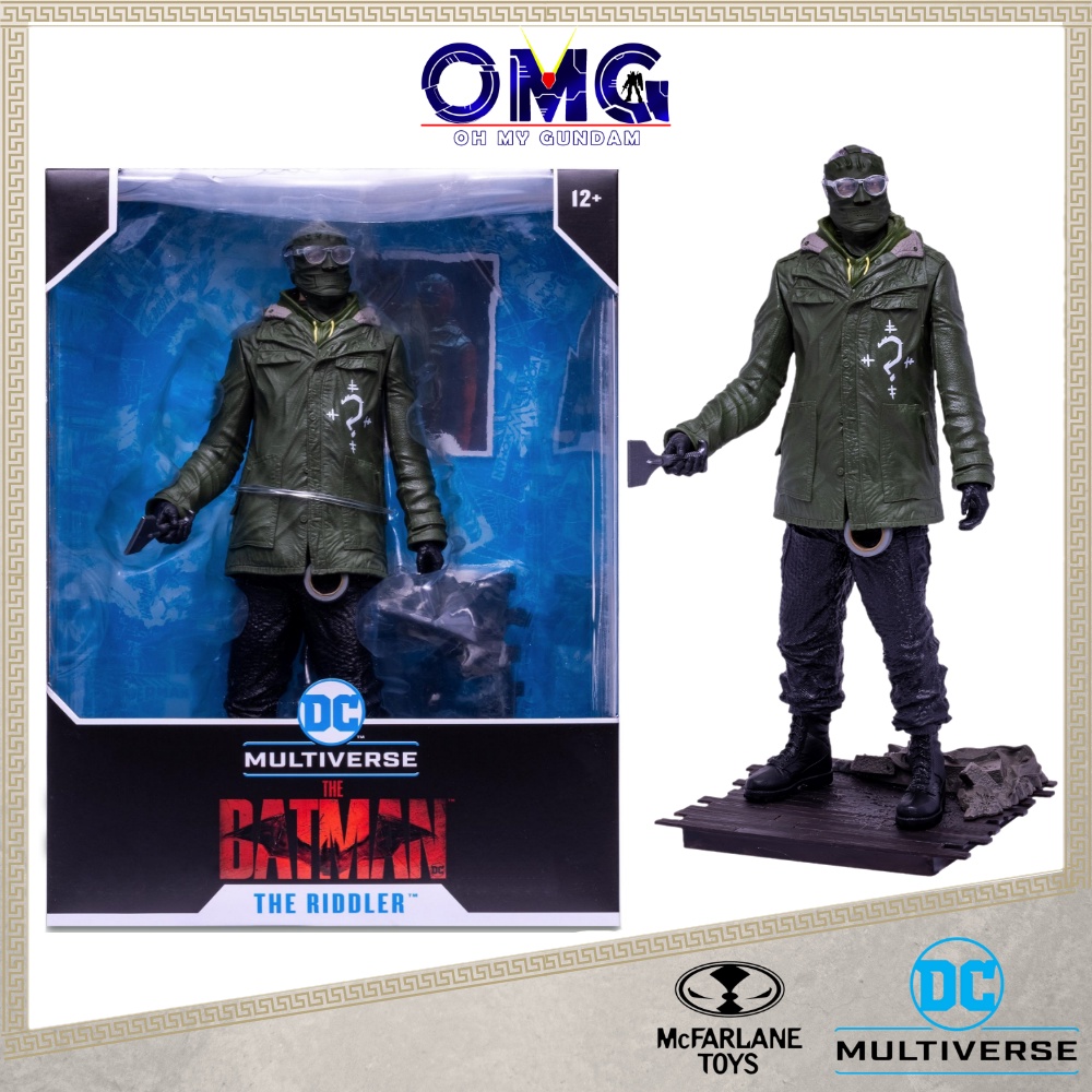 DC Multiverse Mcfarlane The Batman 12" Figure The Riddler Posed Statue ...