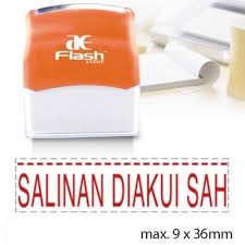 COP 'SALINAN DIAKUI SAH' READY MADE STAMP (INK MERAH) | Shopee Malaysia