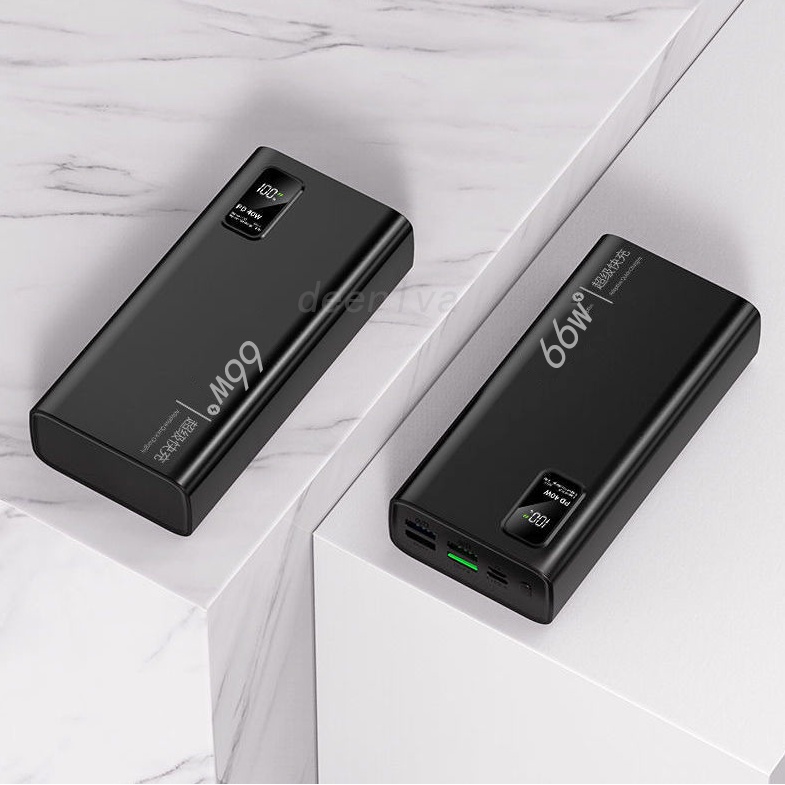 PD 66w Power Bank 100000mAh Super Fast Charge Powerbank USB Type C PD ...