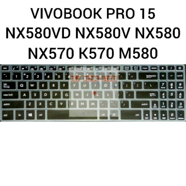 Keyboard Protector Asus Vivobook Pro 15 NX580VD F570ZD NX580 M580 X570VD X570 M570 K570 YX570VD ...