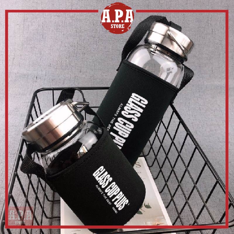APA Borosilicate Glass Water Bottle Large Capacity Drinkware Glass ...