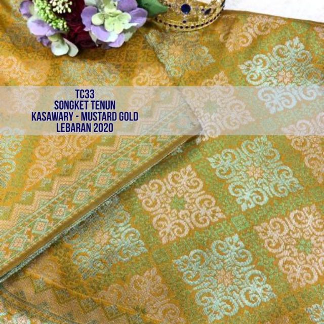 SONGKET TENUN MESIN KASAWARY VOL 3 (PAKISTAN) - PER METER (1M) | Shopee ...