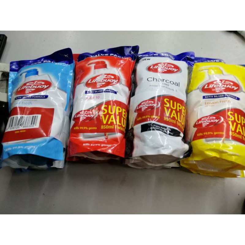 Lifebuoy Antibacterial 99.9% Kill germs shower gel refill 850ml Twin Pack | Shopee Malaysia
