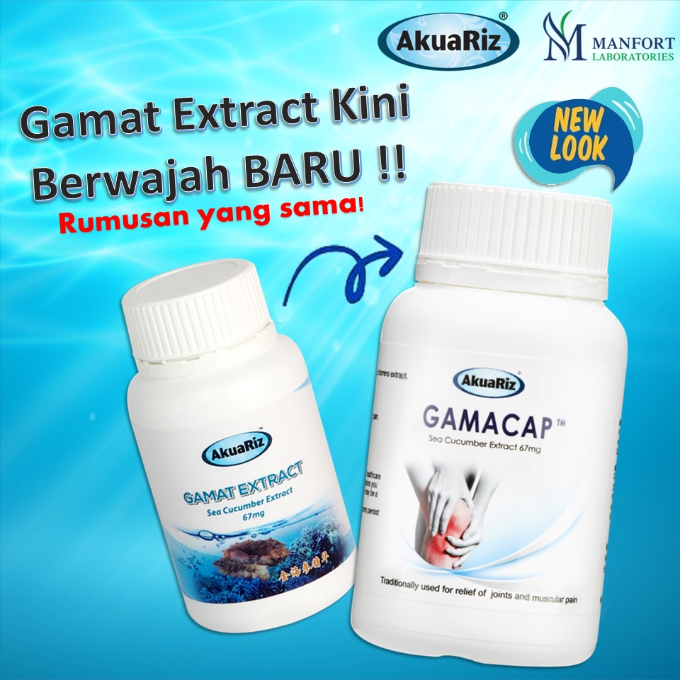 Akuariz Gamacap Gamat Extract Gamat Emas Pure SG (60 capsules/ 30 ...