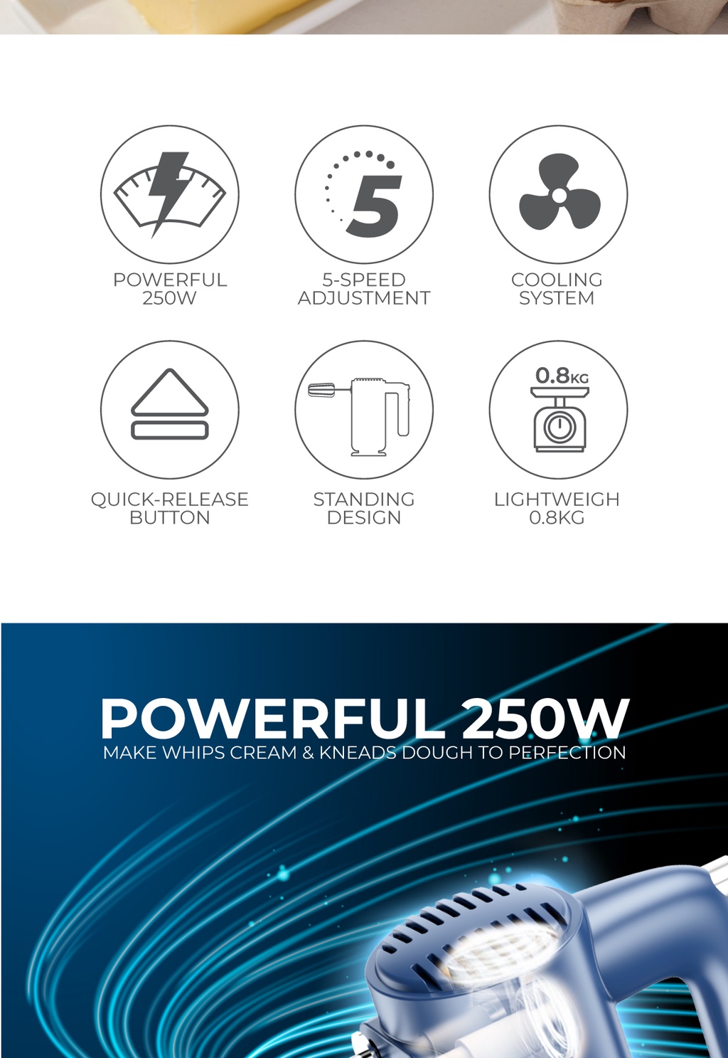 Bossman Kaden 2in1 Hand Mixer Handomikisa Series BK100 | Shopee Malaysia