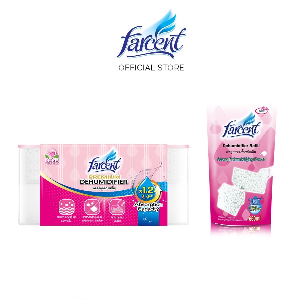 Farcent Dehumidifier Moisture Absorber Refillable Starter Refill Rose (660ml) | Shopee Malaysia