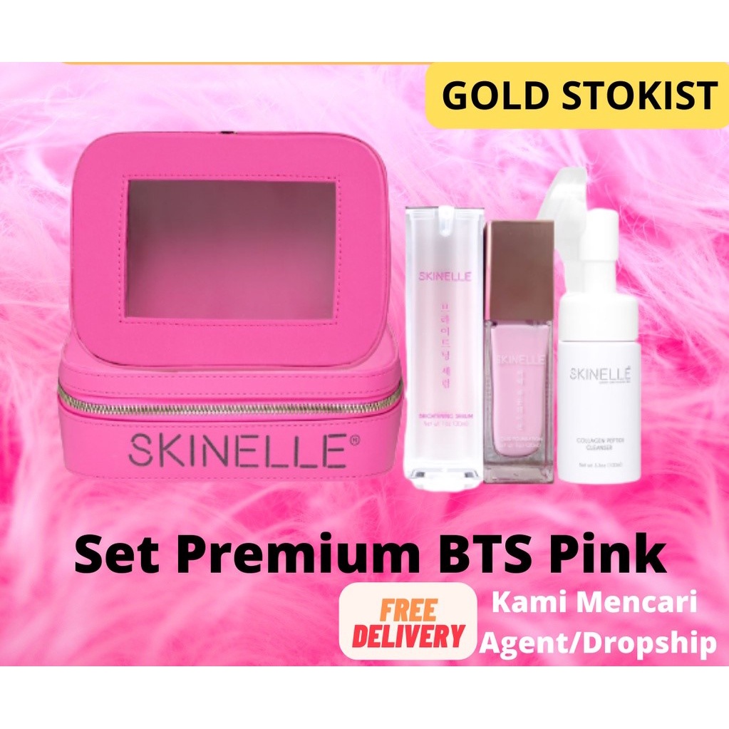 Skinelle HQ Pink Foundation Korea Melembutkan Kulit serum sunblock ...