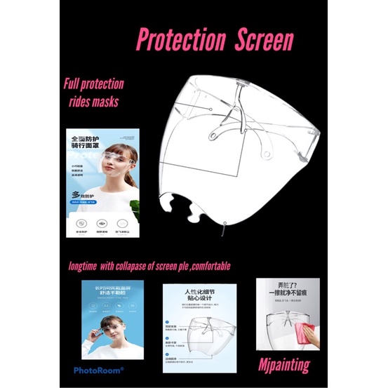 READY STOCK🌧 Full protection of riding masks🥽 🎼glasses 🎼cheaper🎼cooking ...