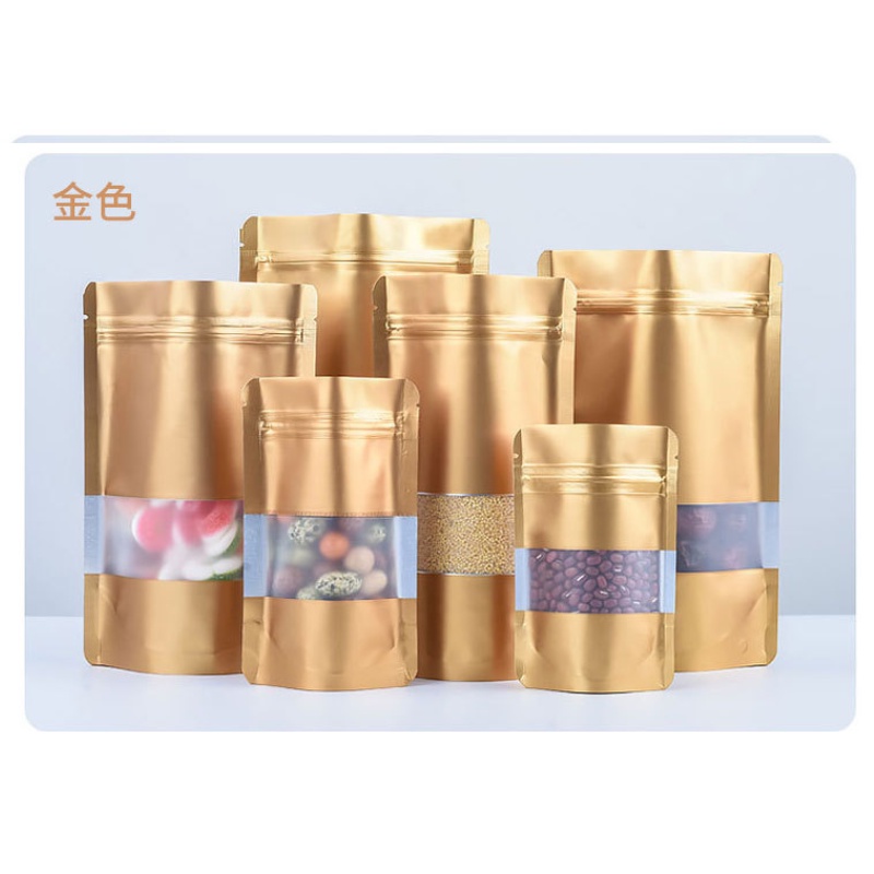 50pcs Colour Matte Ziplock Bag with Window/colour zipper bag | Shopee ...