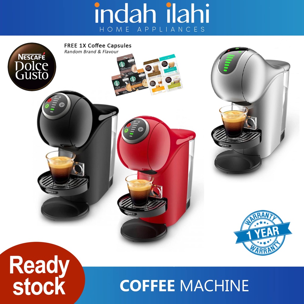 NESCAFE Dolce Gusto Automatic Coffee Machine Genio S Plus (Red/Black ...