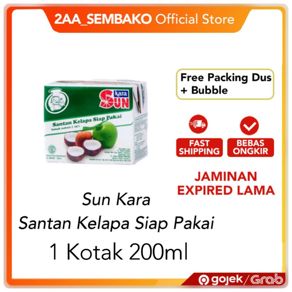 Coconut Milk Sun Kara Sunkara Instant 200ml santen 200ml | Shopee Malaysia