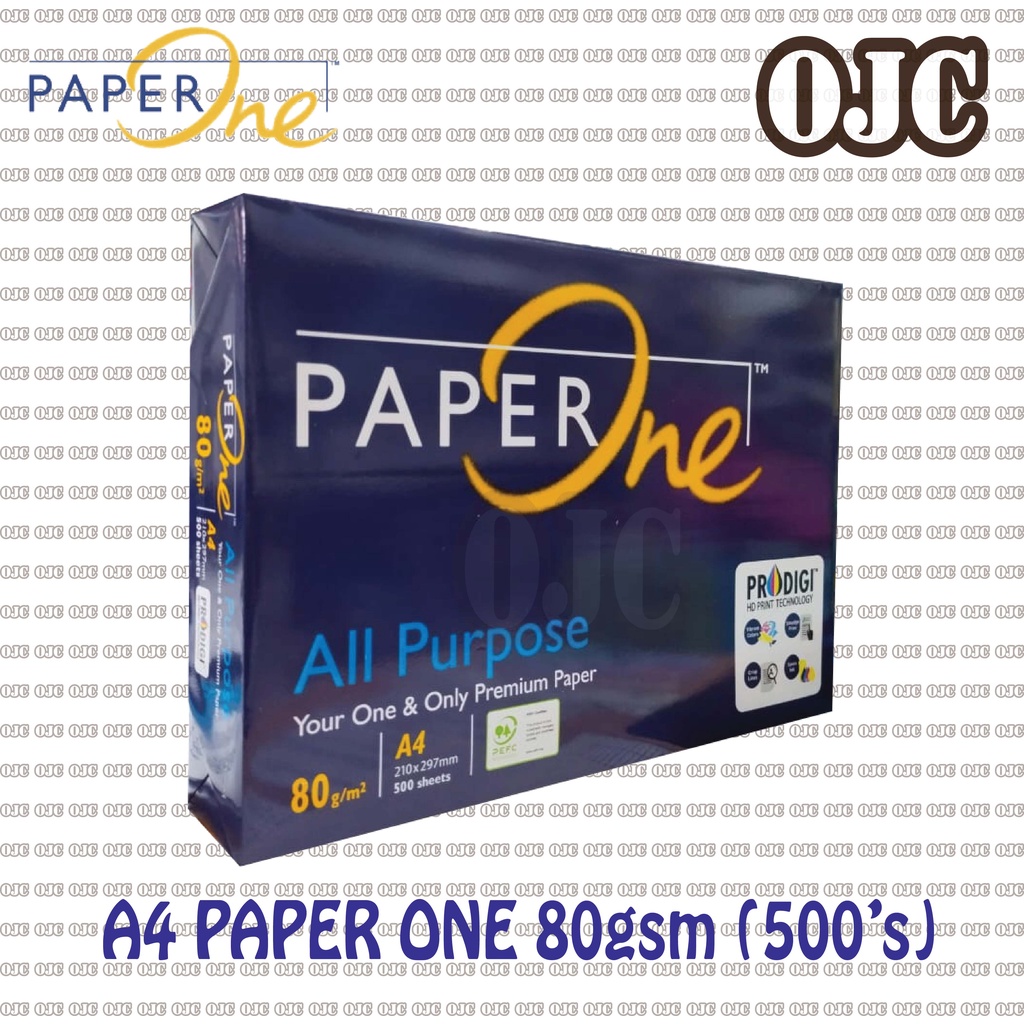 A4 PAPER ONE 80gsm (500's) | Shopee Malaysia
