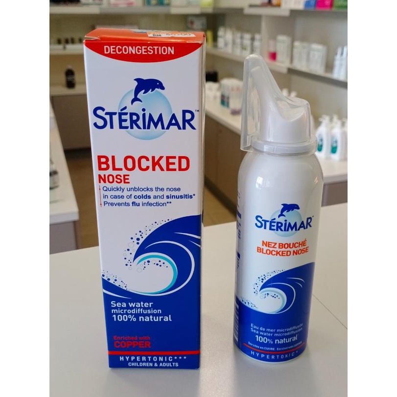 STERIMAR BLOCKED NOSE 100ML (APPROXIMATELY 300 SPRAYS) | Shopee Malaysia