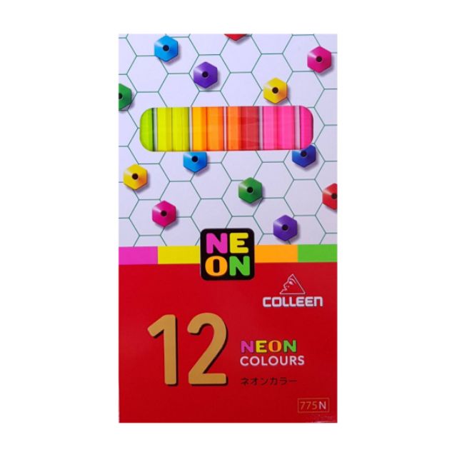 Colleen Wood Color 12 Stick 12 Neon Colours 775N(Square Bar) | Shopee ...