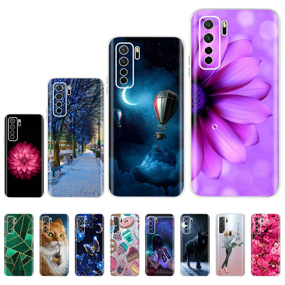 Huawei Nova 7 SE CDY-NX9B Case Fashion Flower Pattern Printed Soft ...