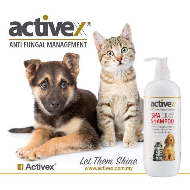 ActiveX Anti Fungal Management Spa Clay 3-in-1 Pet Shampoo (475 ml) | Shopee Malaysia