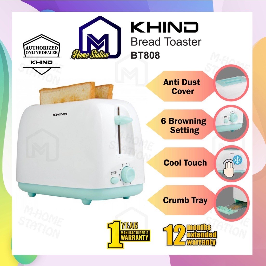 Khind ST750 Non-Stick Coating Sandwich Toaster Maker Pembakar Roti ...