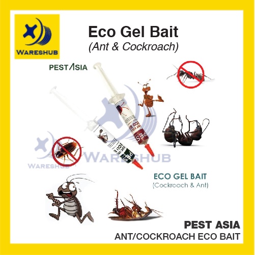 Pest Asia Cockroach & Ant Eco Gel Bait 10g Domino Killing Effect Ubat Lipas Dan Semut Chain ...