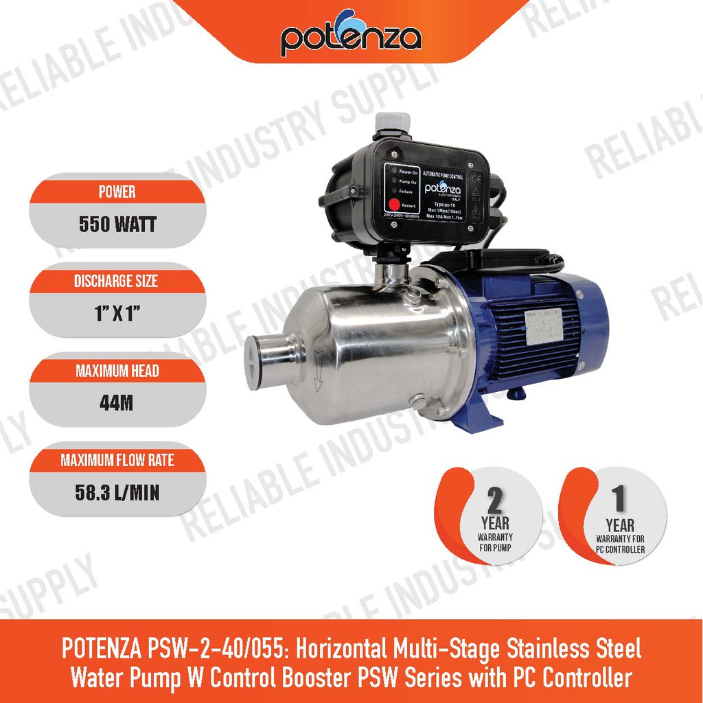 Potenza Horizontal Multi Stage Water Pump/ Household Water Pump/ Water ...