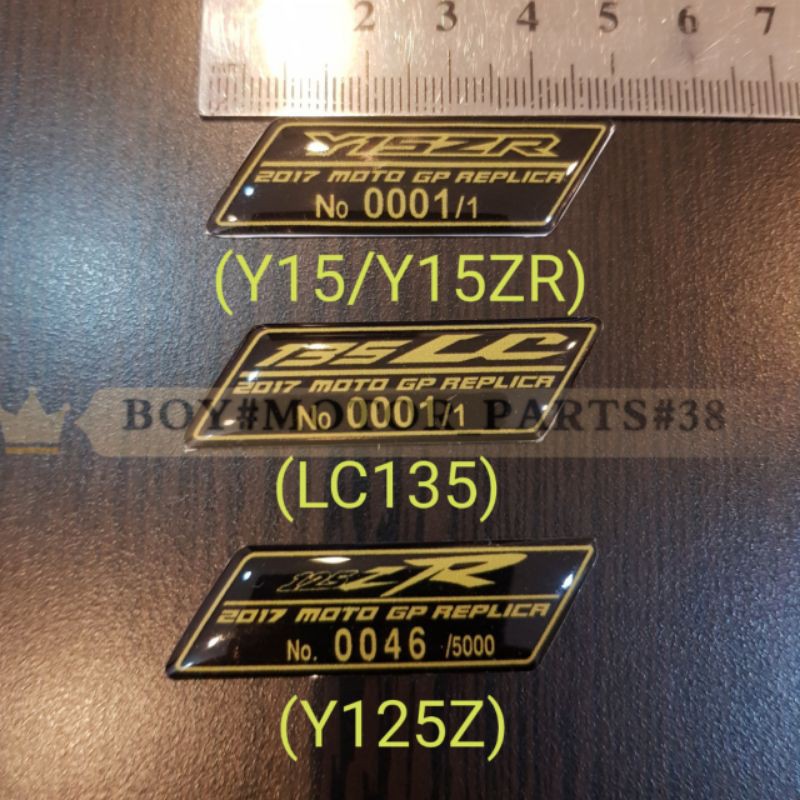 YAMAHA Y15 Y15ZR LC135 125ZR STICKER TIMBUL LOGO MOTOR MOTO GP REPLICA ...