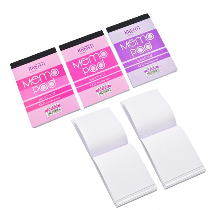 Memo Pad Note Book 100Sheet 3.5" x 5" Kreati Stationety (MYSTORE ...