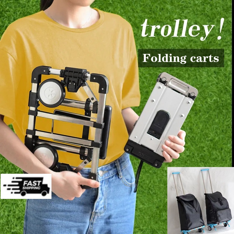🔥🔥🔥Recommend🔥🔥🔥Ready Stock Folding carts Storage carts Mini grocery ...