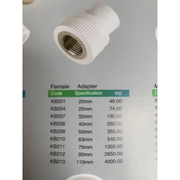 Denco PPR Female Adapter 20mm,25mm,32mm low price welcome | Shopee Malaysia