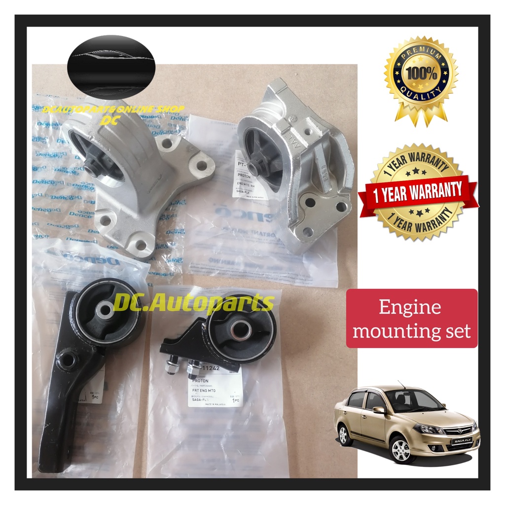 ENGINE MOUNTING PROTON SAGA FLX ( AUTO OR MANUAL ) 4PCS/1SET | Shopee ...