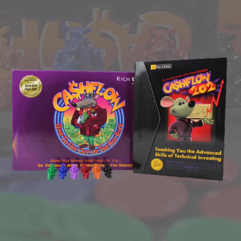 Original Cashflow 101 Boardgame Cashflow 202 Full Set Rich Poor Dad ...