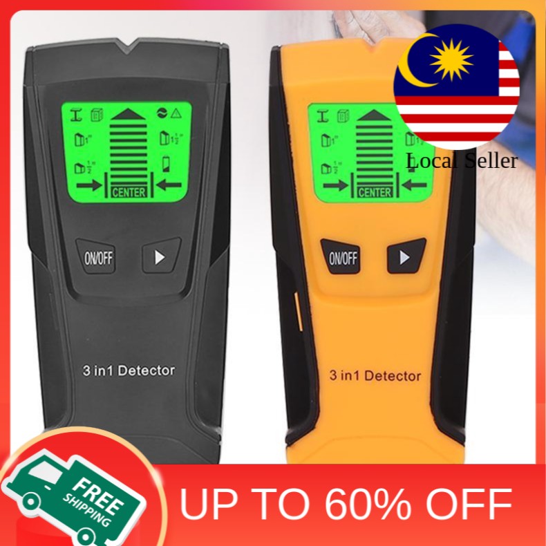 Find Metal & Wood Studs w/ AC Voltage Detector & Live Wire Scanner ...